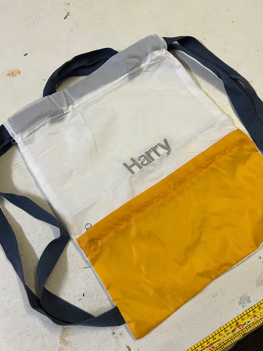 Personalised beach, swimming/excursion bag – Sarah Anne and Little Lion
